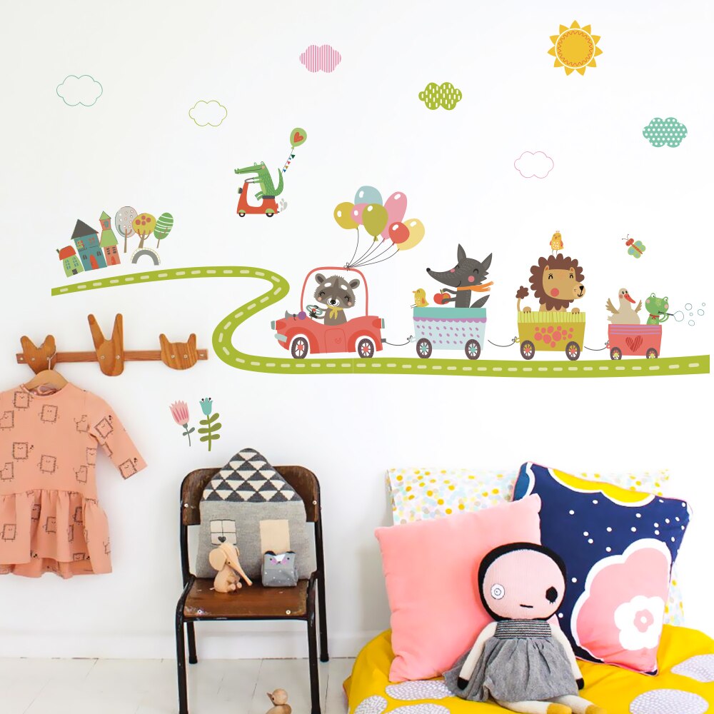 Bedroom wall stickers children's room stickers hou... – Grandado