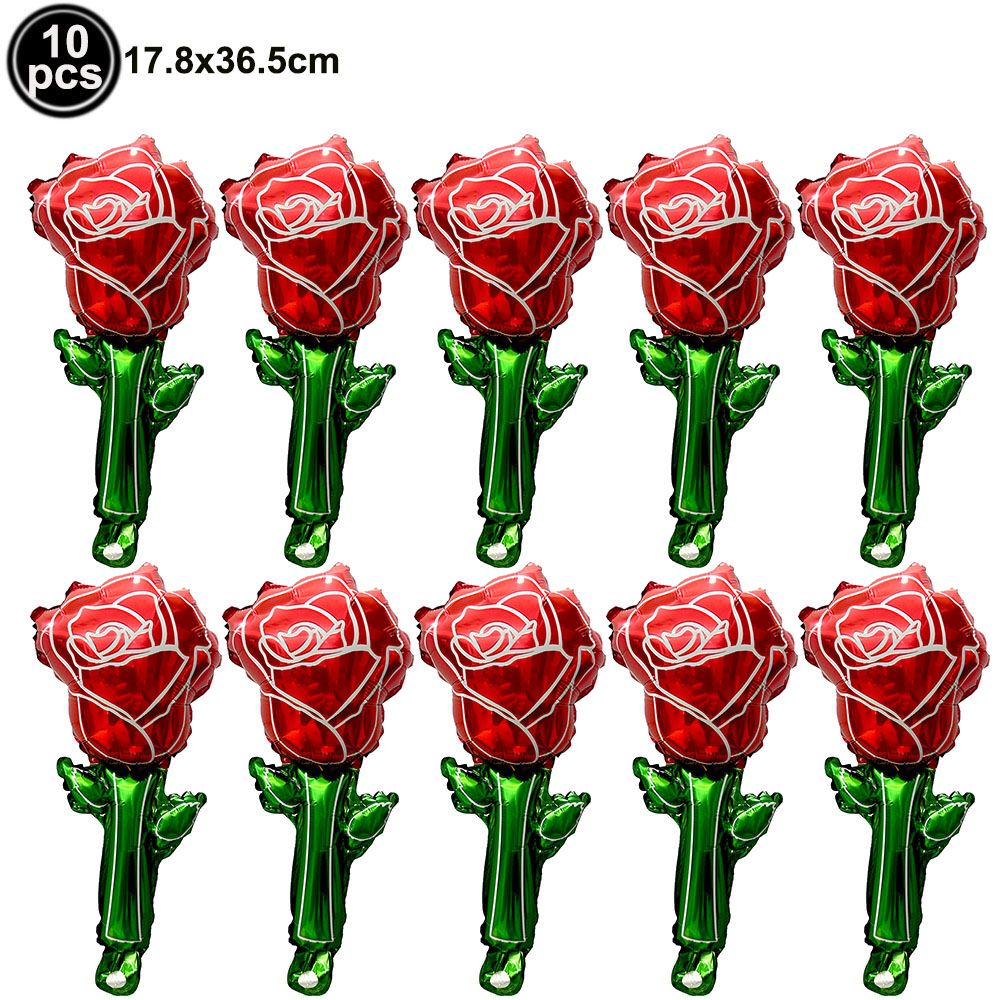 10 Uds Mini globos de flores rosas globos en forma... – Grandado