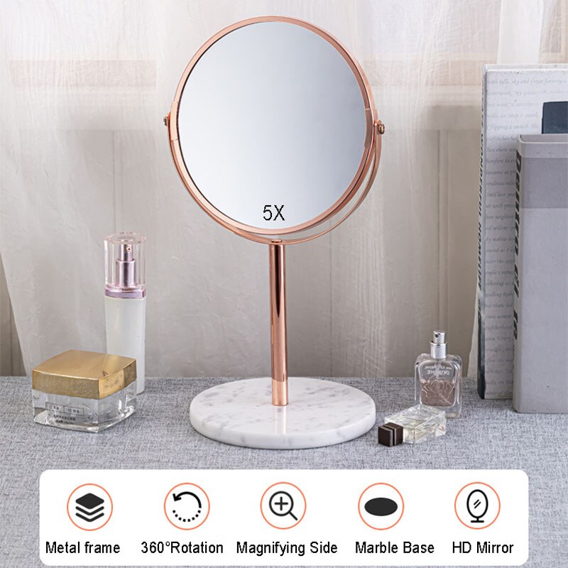 Double Sided Vanity Mirror, 1X/2X/3X/5X Magnifying... – Grandado