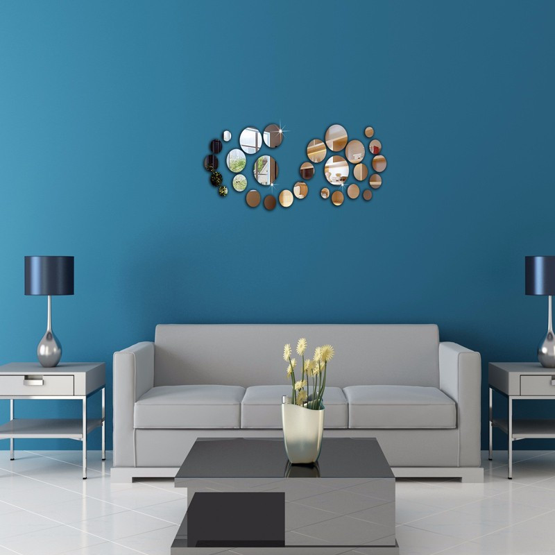28 circles Frame Mirror Surface Wall Stickers Chil... – Vicedeal
