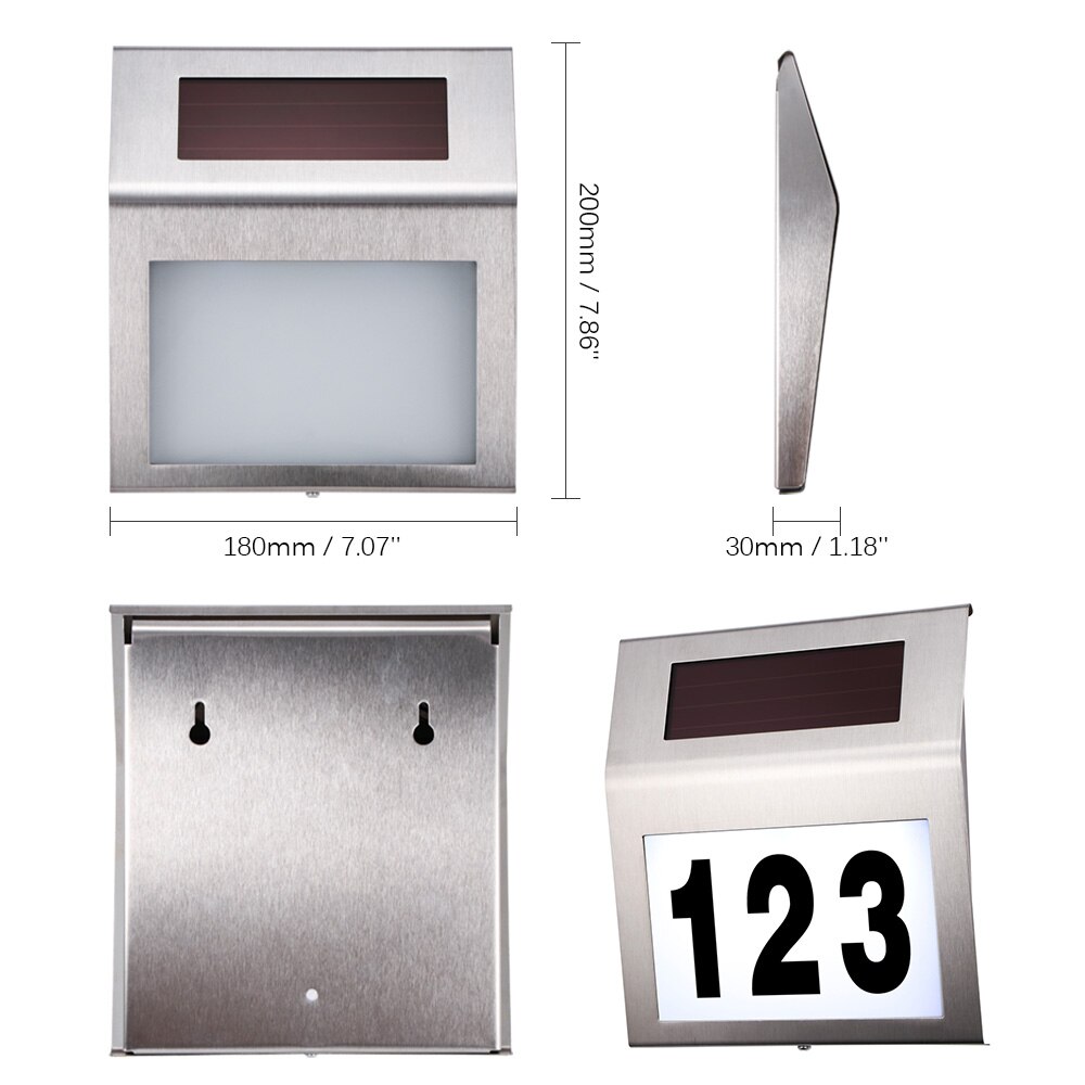 House Number Outdoor Motion Sensor Door Number Lig... – Grandado