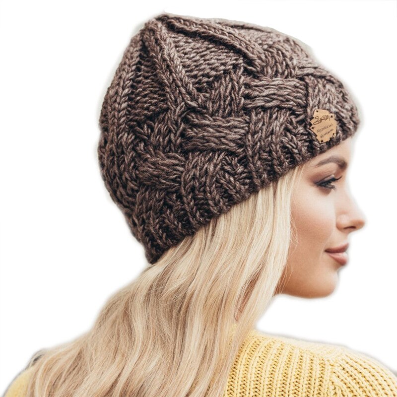 Mohair Head Cover cap warm winter Wool Cap women R... – Grandado