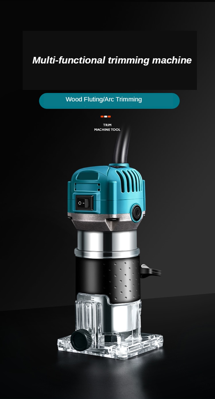 EU UK US Plug 800W Woodworking Electric Trimmer Wo... – Grandado
