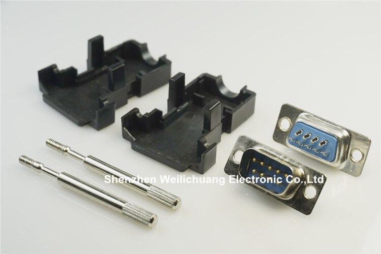 10 STÜCKE DIY D-sub-stecker 9 Pin Stecker RS232 Se... – Vicedeal