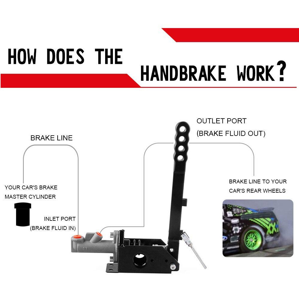 Car Modification Hydraulic Handbrake Racing Drift ... – Vicedeal