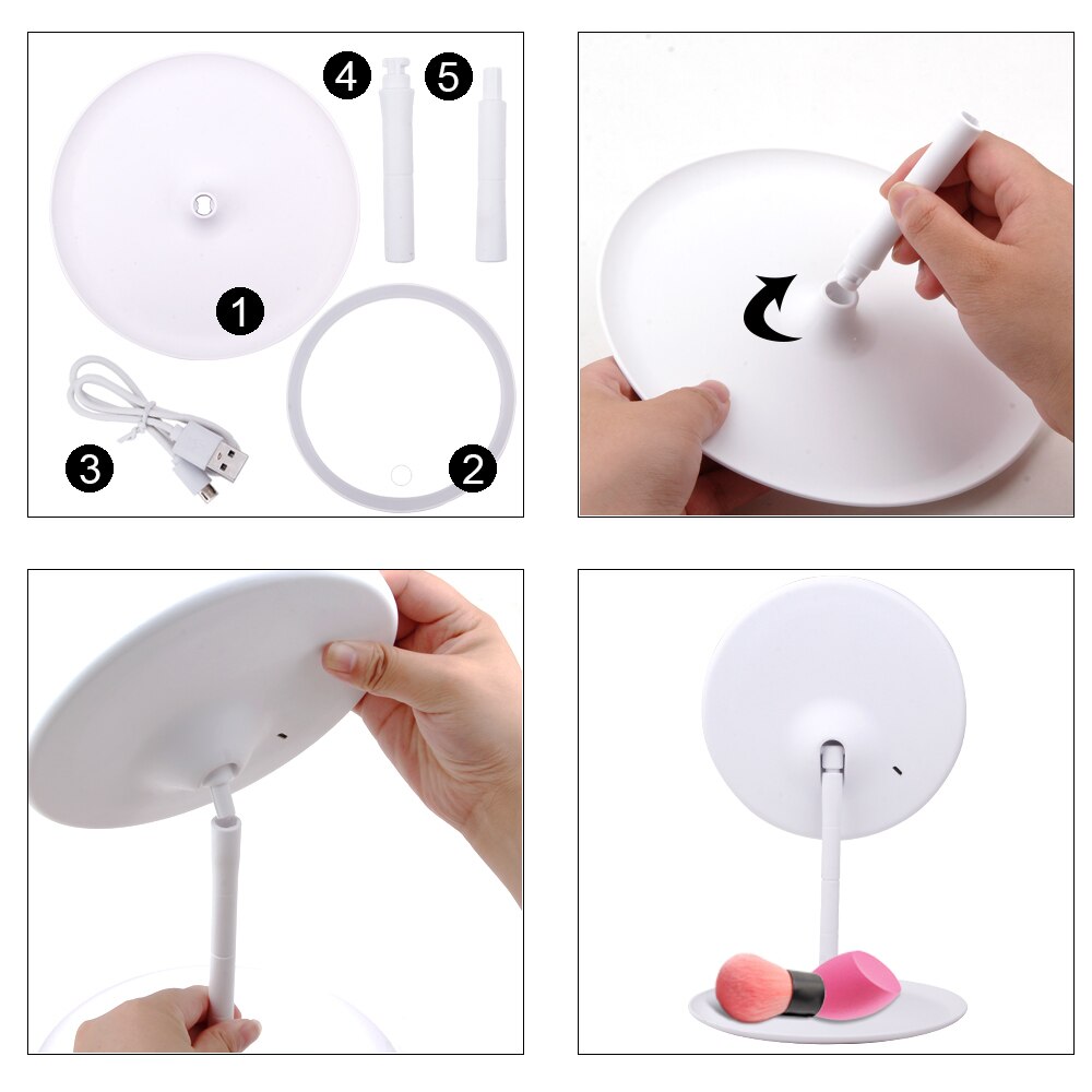 Makeup Light Mirrors With LED Light Natural White ... – Vicedeal