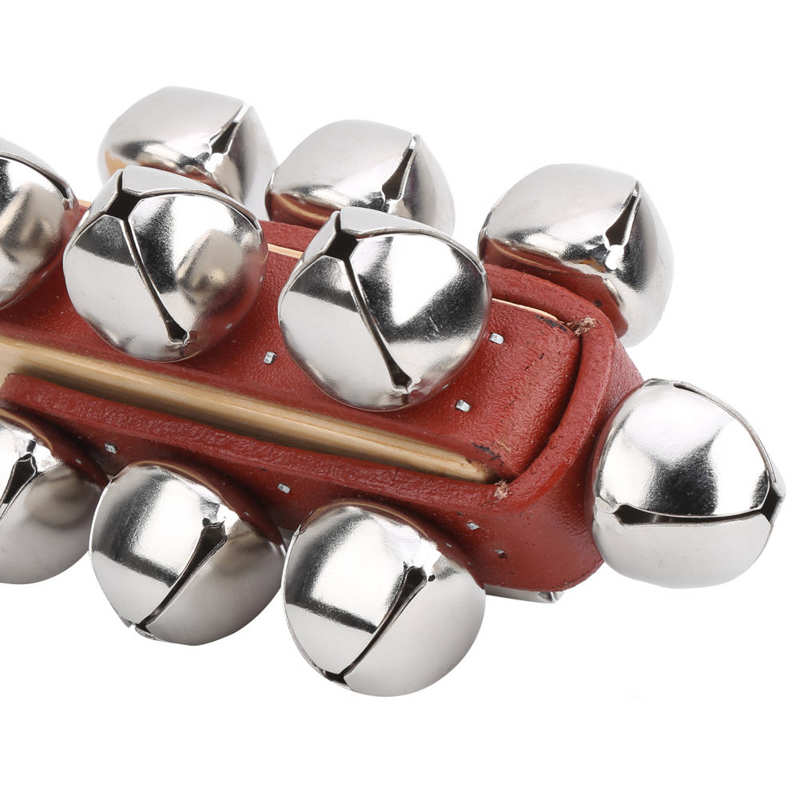 Sleigh Bell Stick Wooden Handheld Jingles Bell Chi... – Grandado