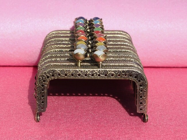 8.5CM Bronze Metal Coining Pattern Coin Purse Fram... – Grandado