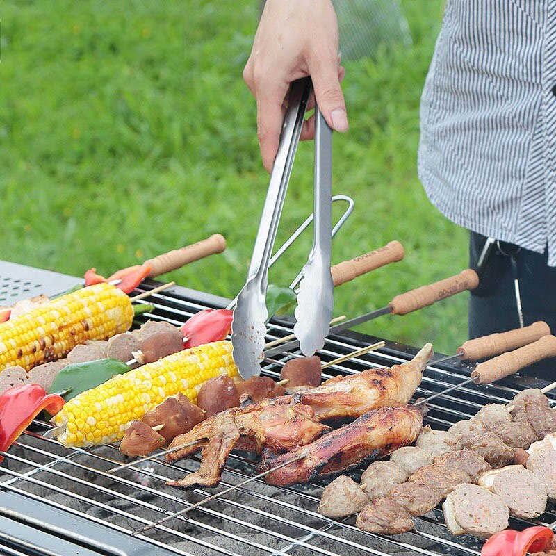 Pinzas de acero inoxidable para fruta, ensalada, b... – Grandado