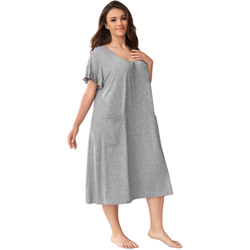 Womens Nightgown Sleepshirt Soft Sleepwear Short F... – Grandado