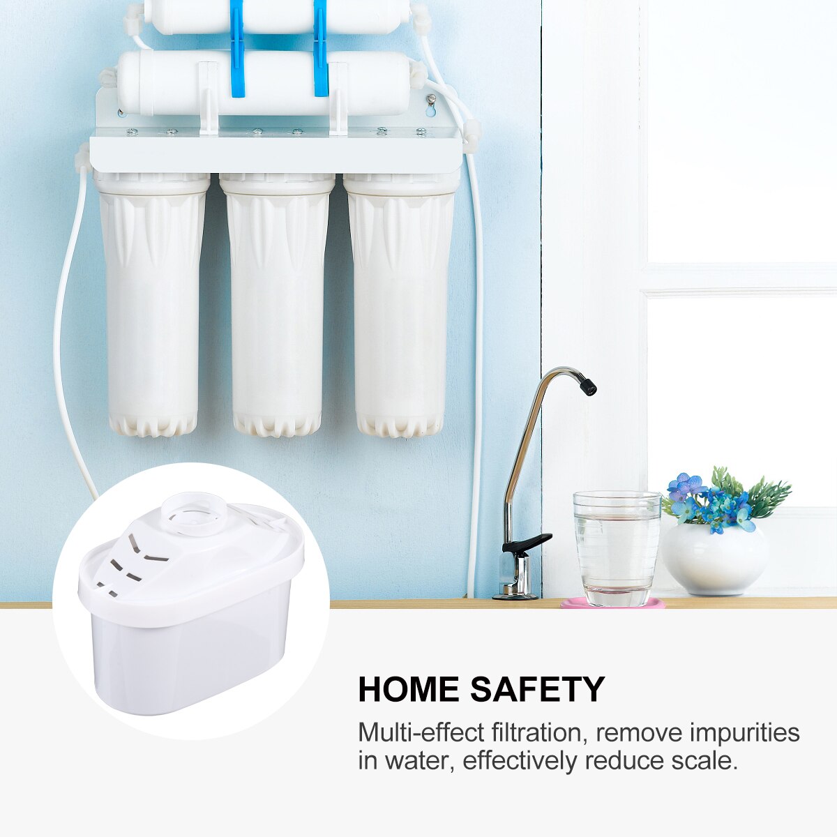 1pc / 6pcs Water Filter Practical Safe Plastic Pur... – Vicedeal