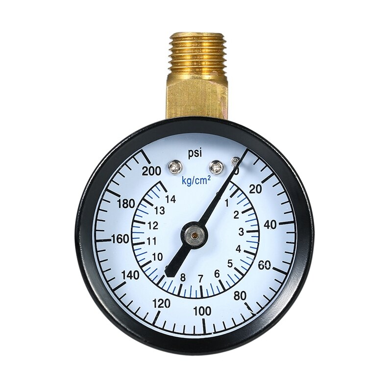 0~200Psi 0-14Kg/Cm2 Dual Scale Mechanical Pressure... – Grandado