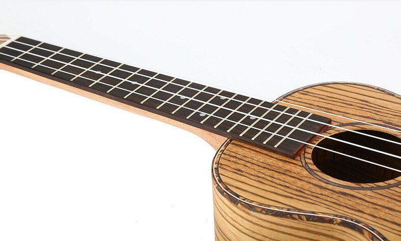 23 Inch 4 Strings Zebra wood Ukulele Rosewood Fret... – Grandado