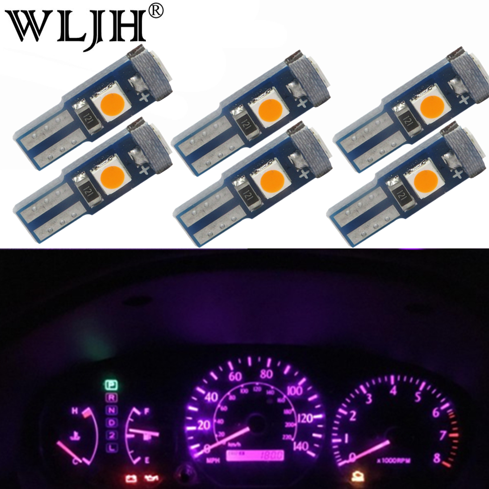 WLJH 6x Canbus 12 v T5 LED Light 3030 SMD Miniatuu... – Grandado WLJH 6x Canbus 12 v T5 LED Light 3030 SMD Miniatuu... – Grandado