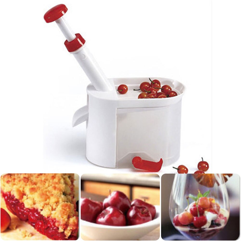 Cherry Pitter Fruit Tool Kitchen Plastic With Cont... – Grandado