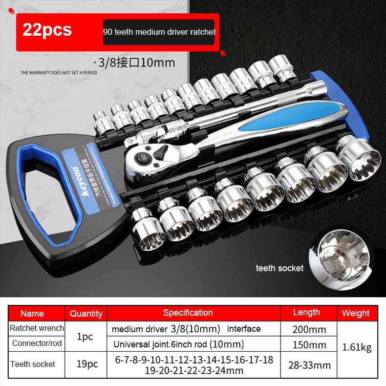 1/4" 3/8" 1/2" Combination Tool Wrench Set Car Rep... – Vicedeal