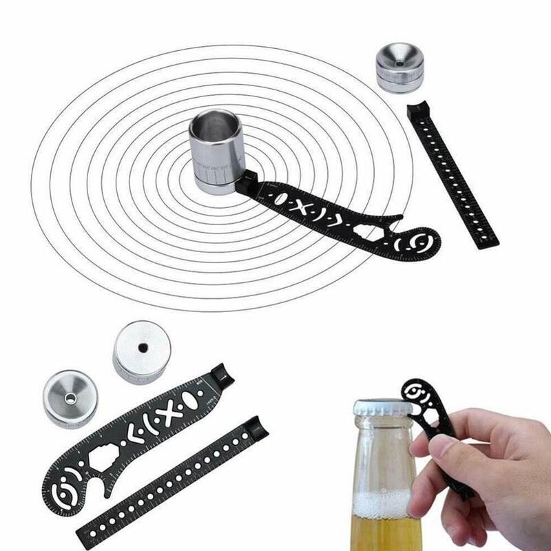 1PC Multifunction Drawing Curved Metallic Ruler wi... – Grandado