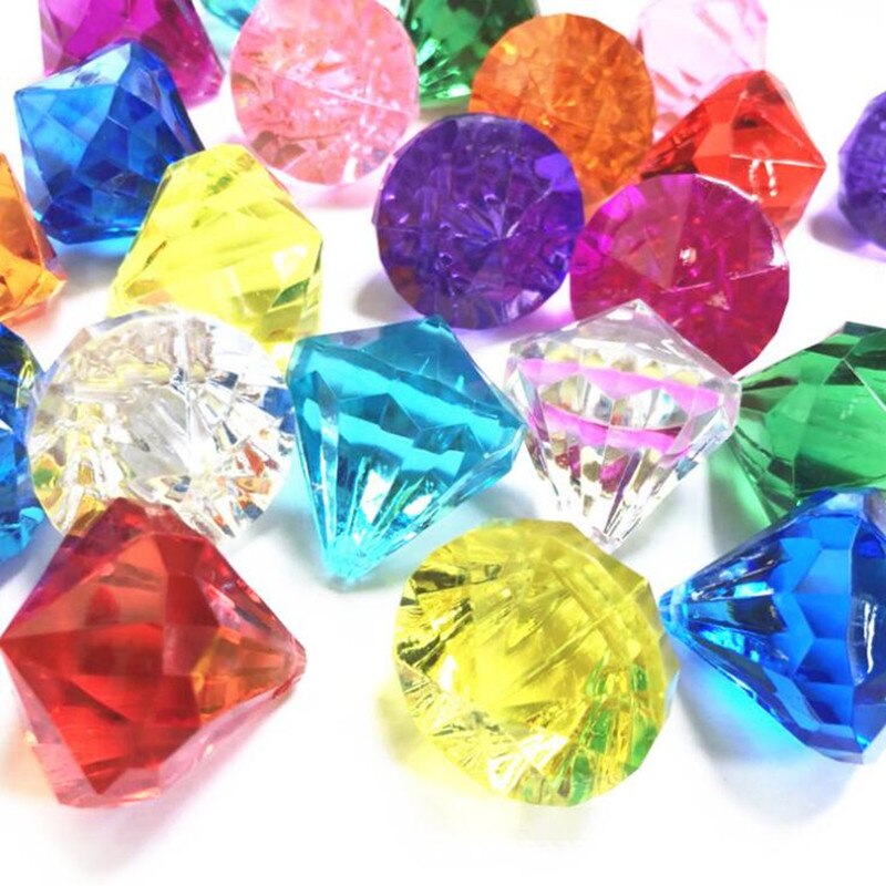 3.5*3CM Diamond Jewels Treasure Chest Pirate Acryl... – Grandado