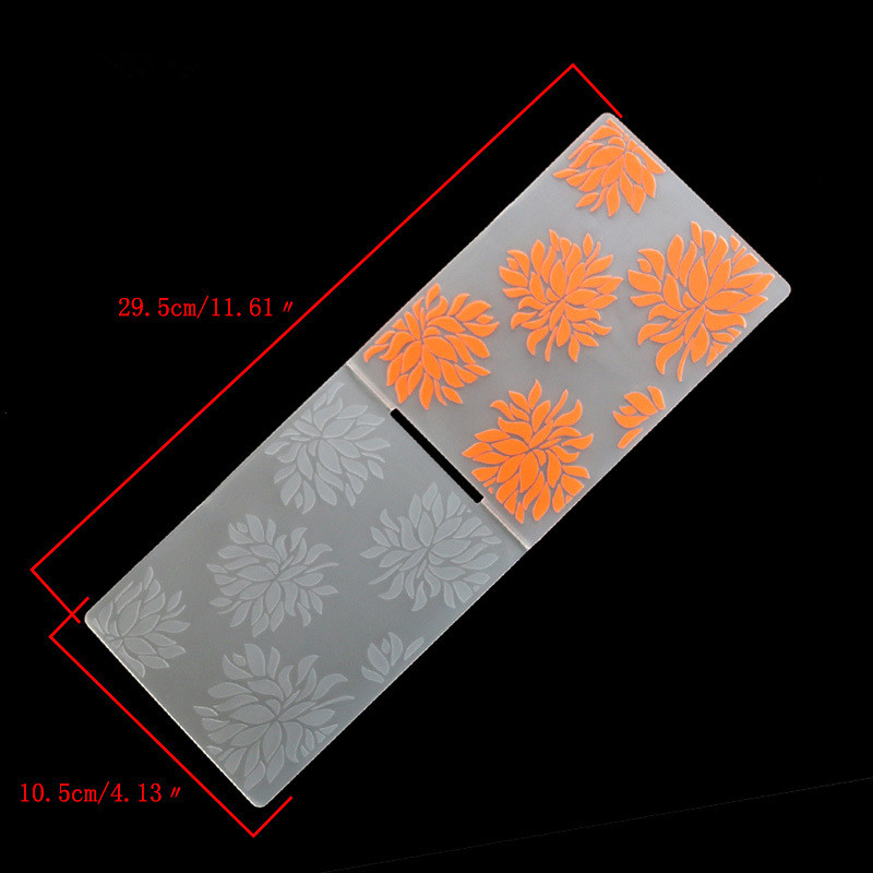Plastic DIY Embossed Stencil Folder Peony Flower E... – Grandado