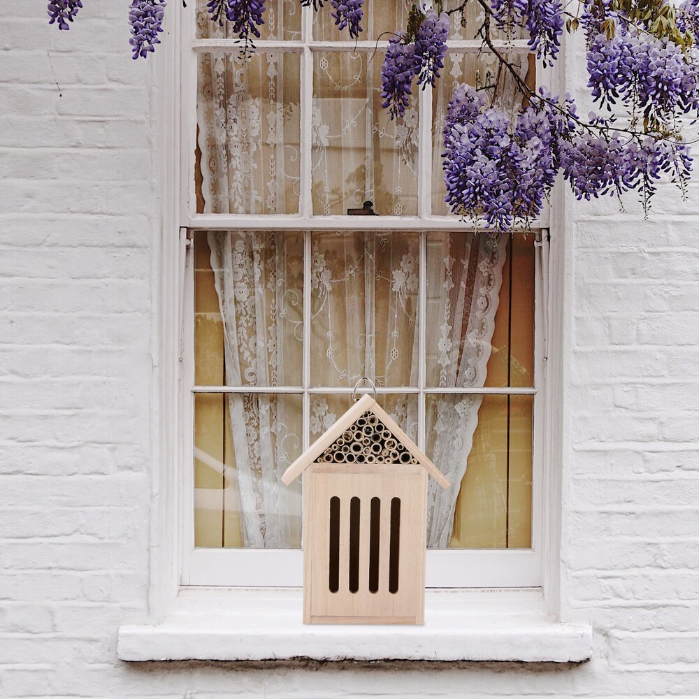 Wooden Insect Bee House Wood Bug Room Bee Shelter ... – Grandado
