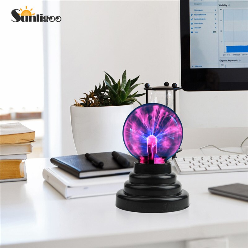 Sunligoo Plasma Ball Light, Thunder Lightning Plug... – Grandado