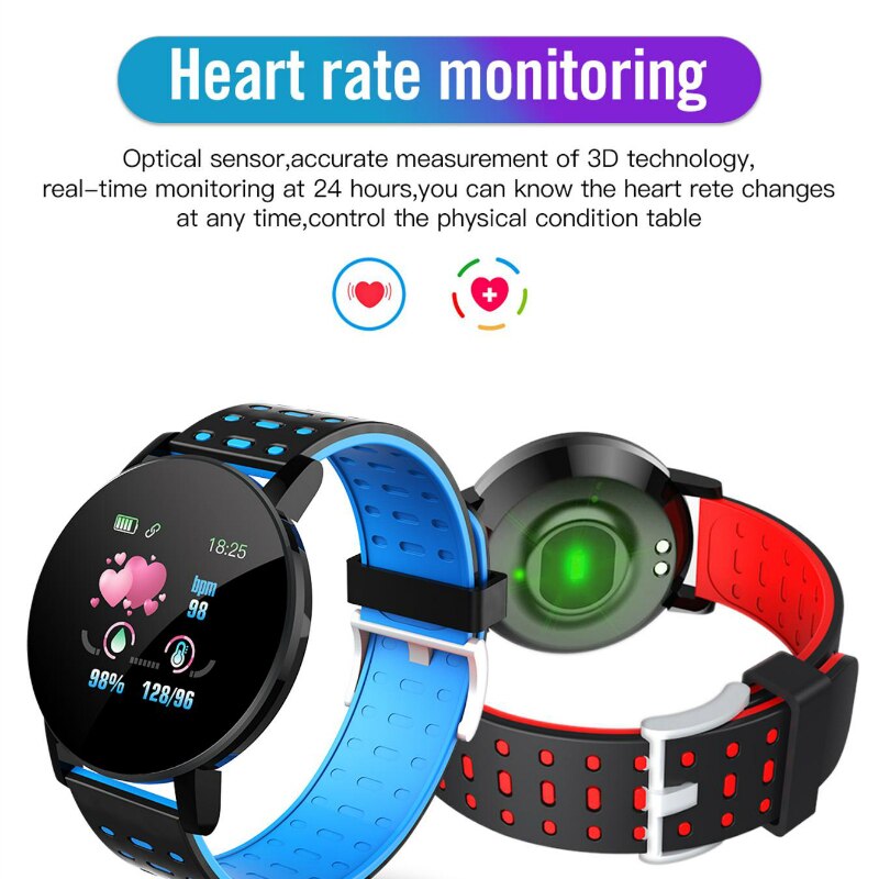 119 Plus Smart Uhr Wasserdicht Männer Bluetooth Bl... – Vicedeal