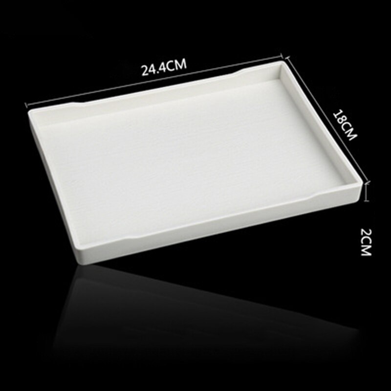 Black White Rectangular Hotel Melamine Tray Water ... – Grandado