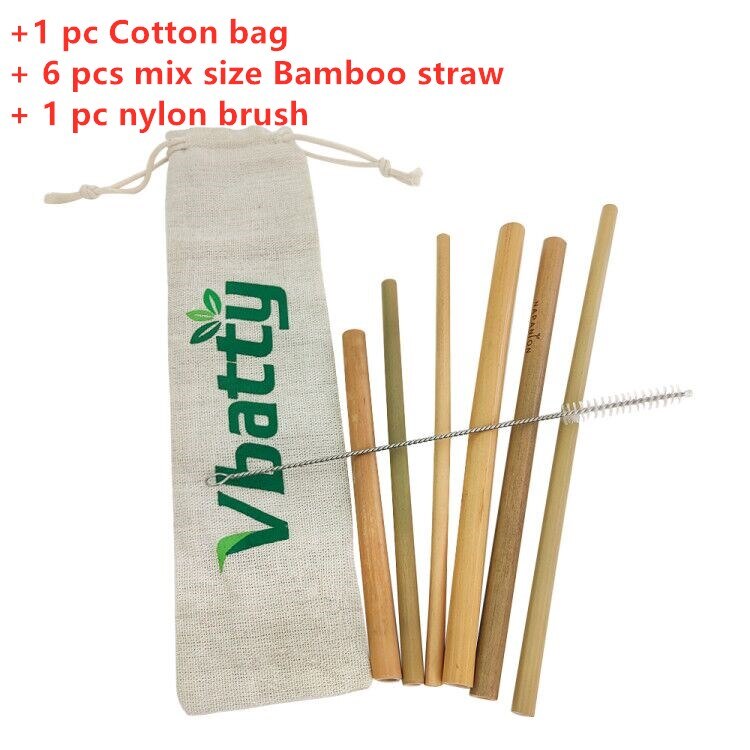 Pajilla reutilizable de madera Natural de bambú, p... – Grandado