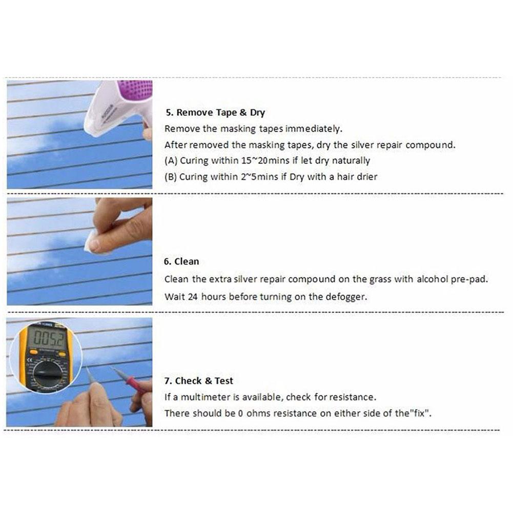 Car Rear Window Defogger Repair Kit DIY Quick Repa... – Grandado