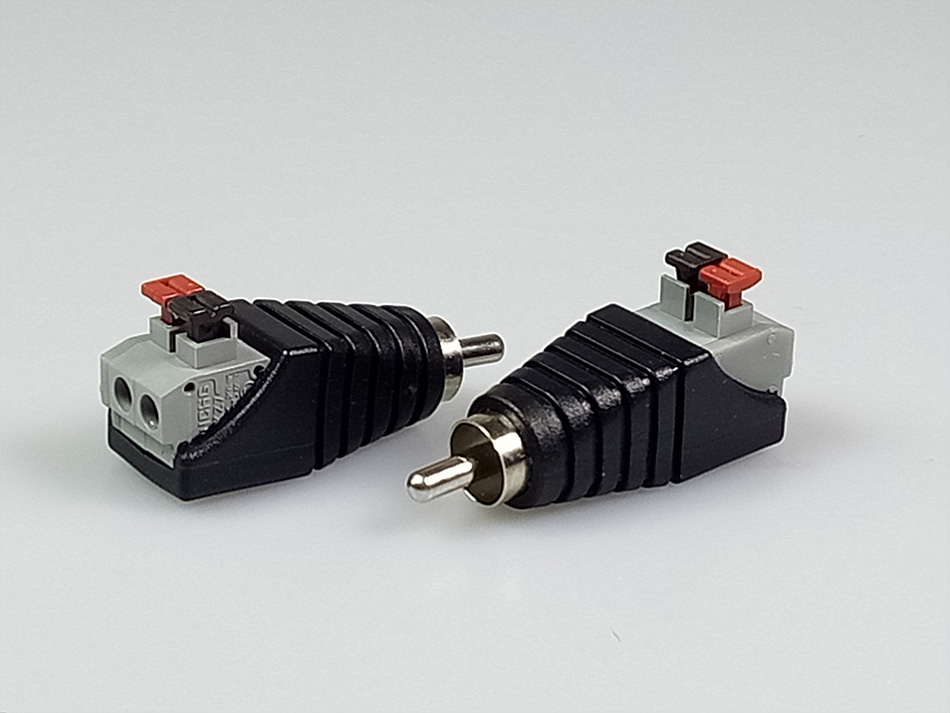 ESCAM 10pcs/lot RCA AV Balun Connector RCA Plug AV... – Vicedeal