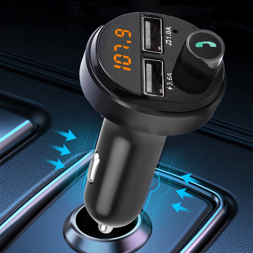 4.6A FM Transmitter Modulator Bluetooth Handsfree ... – Vicedeal