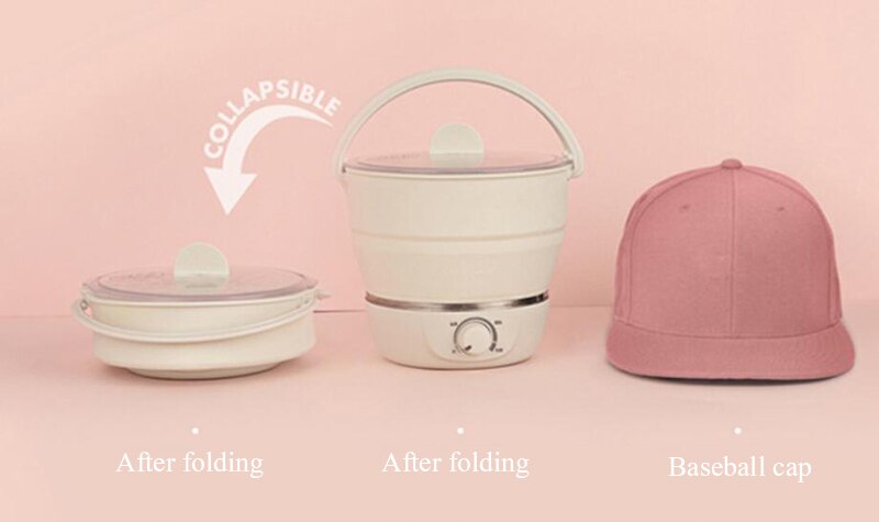 1L Folded Food grade Silicone slow cooker portable... – Grandado