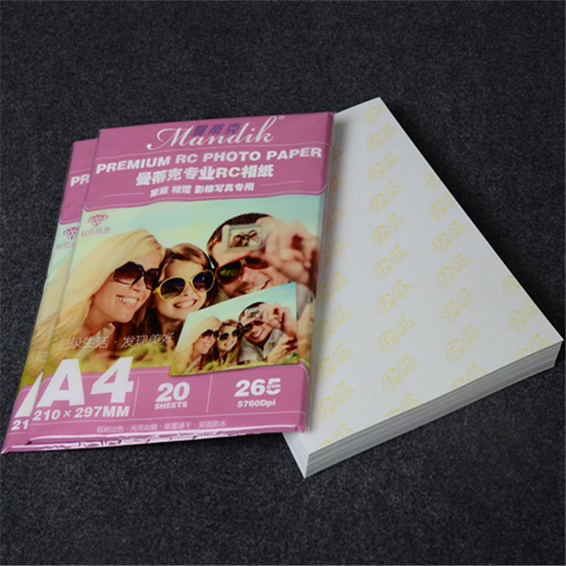 20 Sheets Waterproof 260gsm A4 RC Glossy /Luster/R... – Grandado