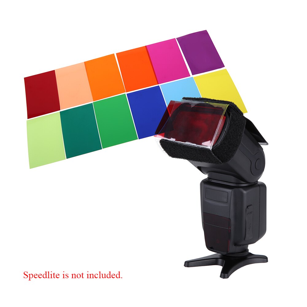 Universele 12 Kleuren Speedlite Vierkante Kleur Fi... – Vicedeal