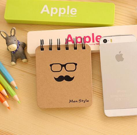 1pc/lot Mr. Beard Small Coil Blank Kraft Paper Not... – Grandado