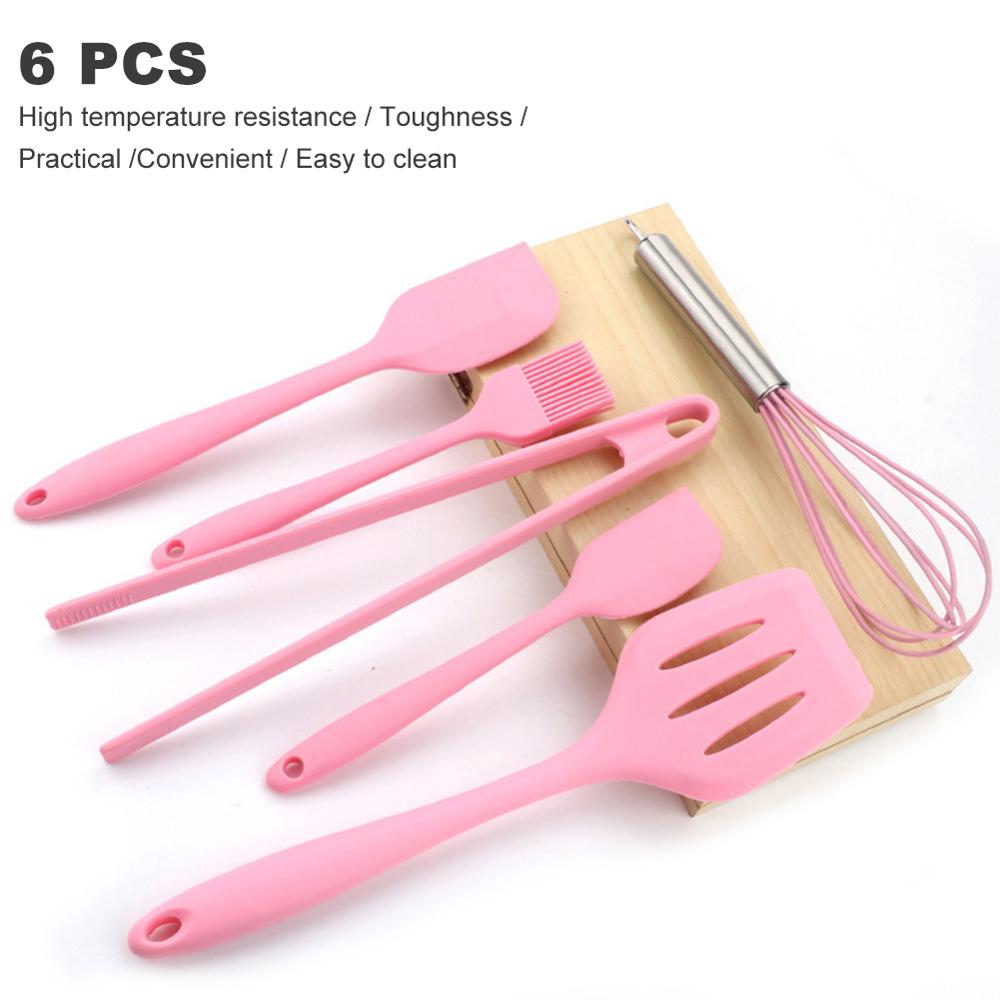 6 Stks/set Roze Of Rood Siliconen Koken Tool Sets ... – Grandado