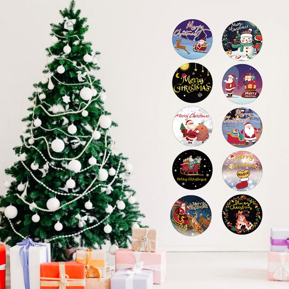 500pcs/roll Merry Christmas Stickers Coated Paper ... – Vicedeal