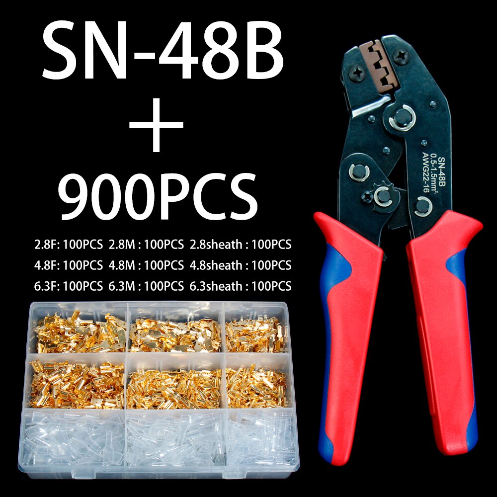 2.8/4.8/6.3mm insulated wire crimp jacket box conn... – Grandado
