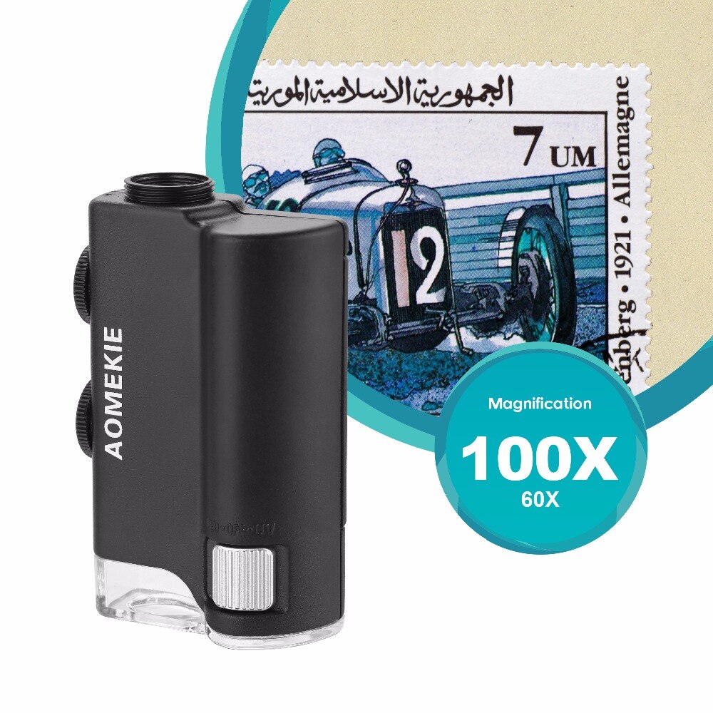 AOMEKIE 60X-100X Microscope Zoom Magnifier for Mob... – Grandado