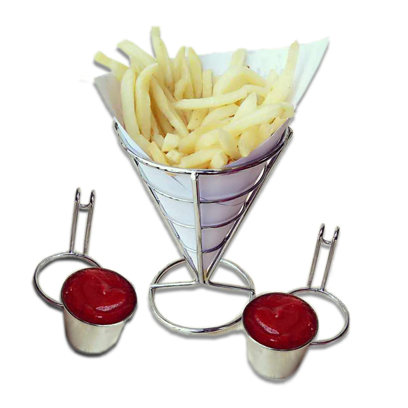 Porte-frites avec Double support de Sauce porte-fr... – Grandado