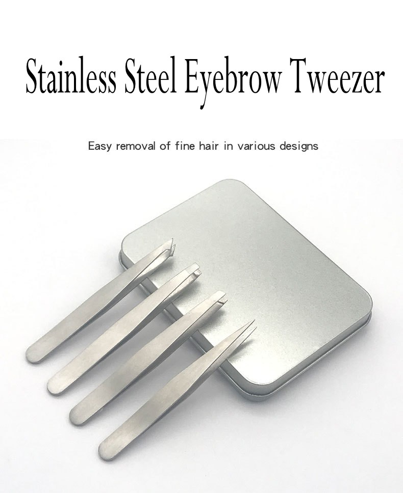 4PCS Wenkbrauw Pincet Set Nose Hair Clip Rvs Oogli... – Grandado