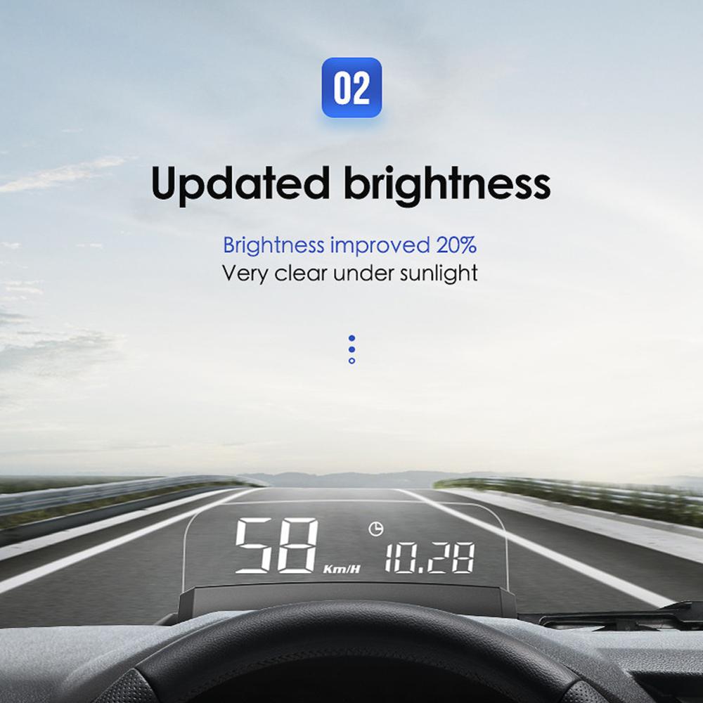 L3 HUD Car HUD Head Up Display OBD2 II EUOBD Overs... – Grandado