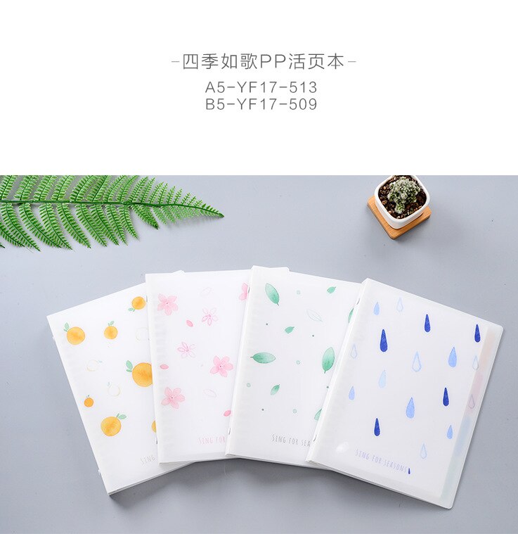Loose-Leaf Notebook Memo Pad Transparent Cover Sch... – Grandado