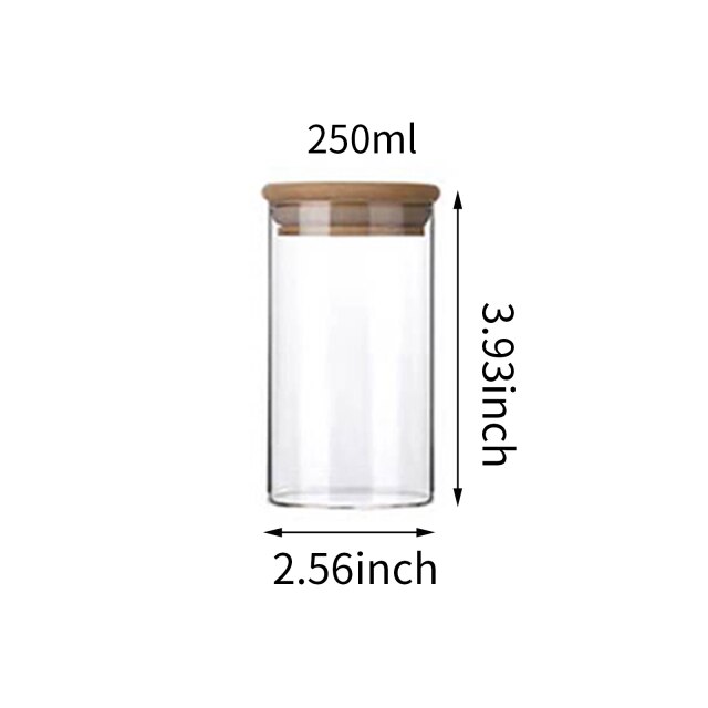 Ronde Afgesloten Glazen Flessen Met Bamboe Deksel ... – Vicedeal