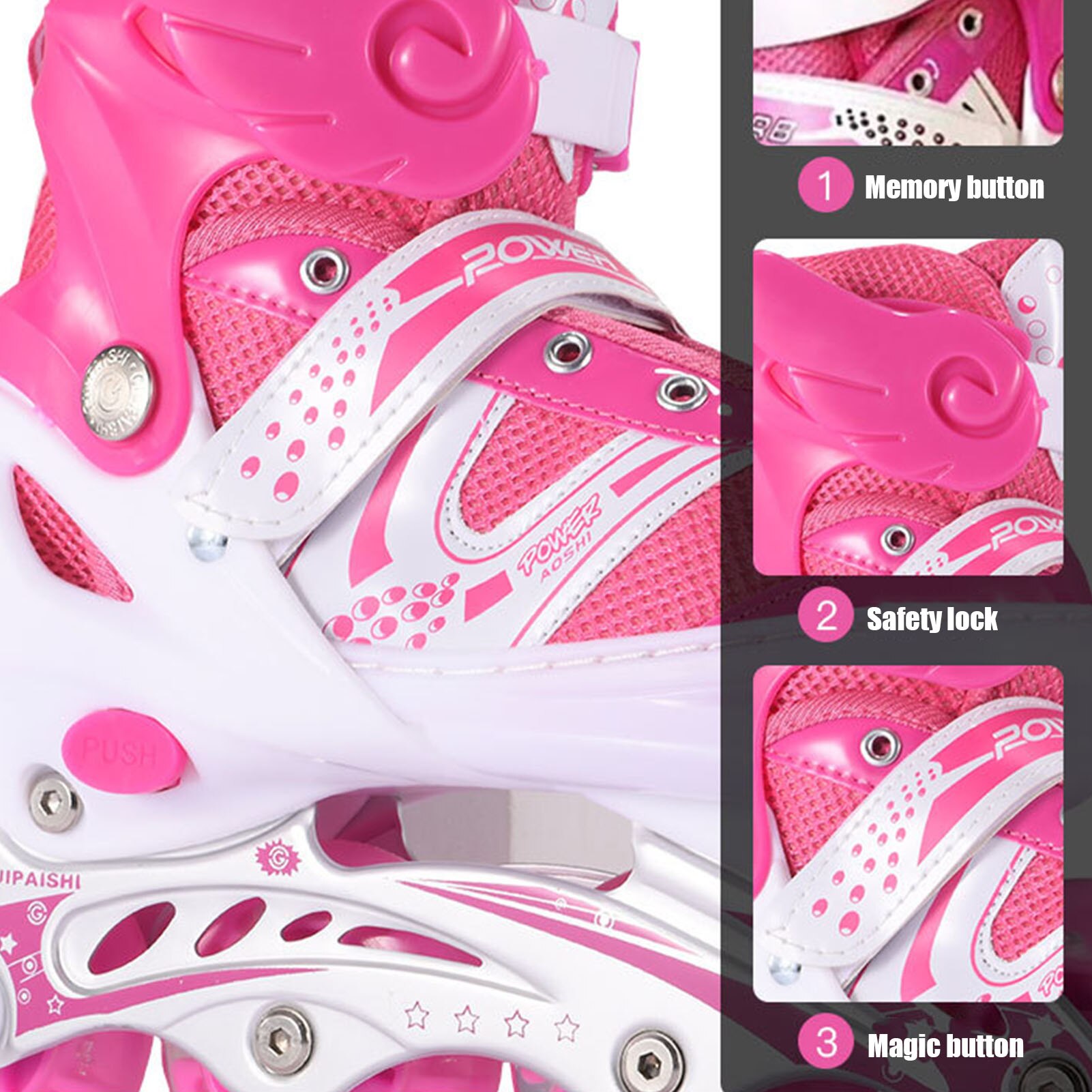 Full Flash Roller Skates Children Boys And Girls I... – Grandado