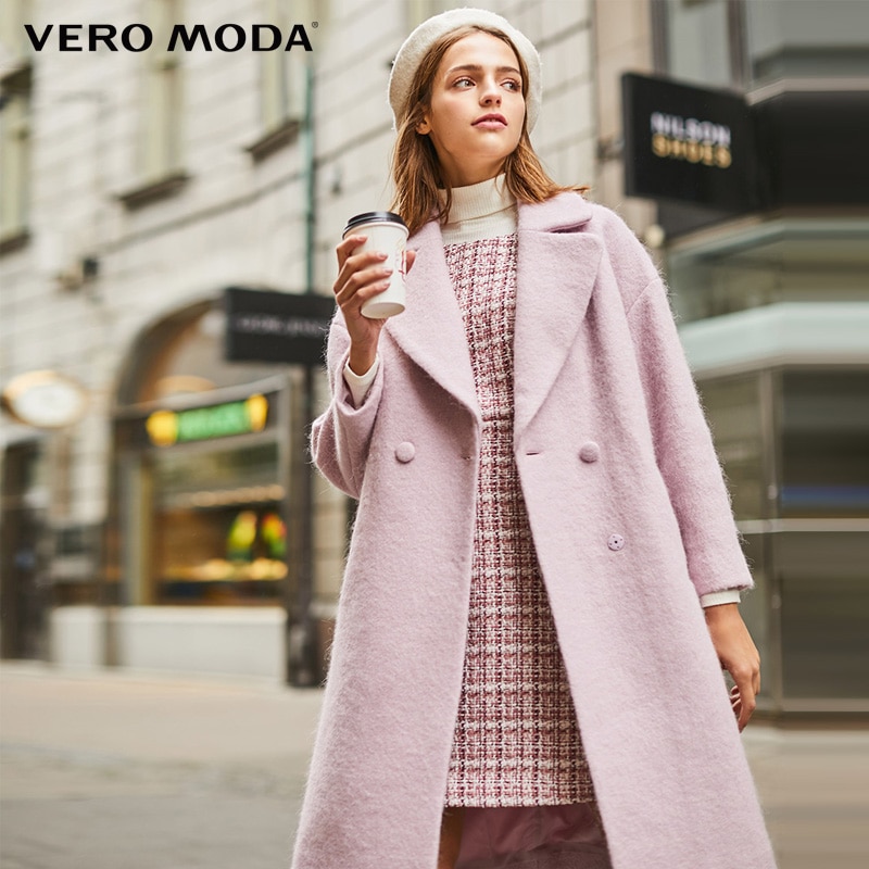 Vero Moda Women Long Woolen winter alpaca coat Jac... – Grandado