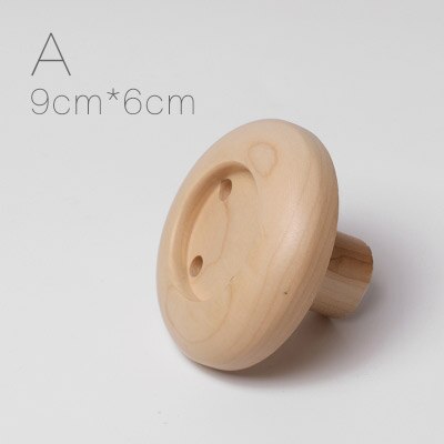 Nordic button wall hooks wood wall key hanger coat... – Vicedeal