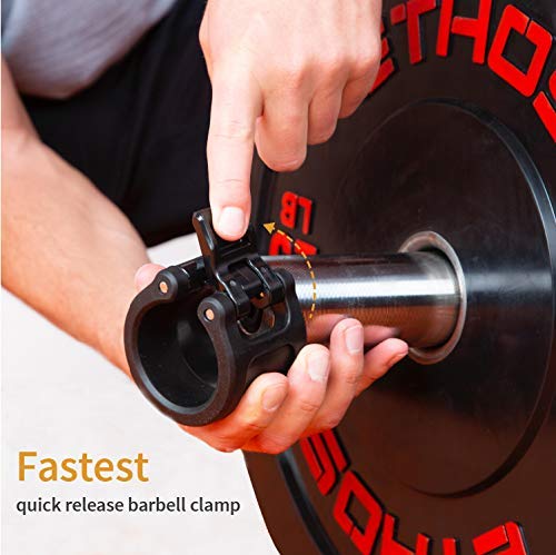 Quick release lock 2 "Olympic size barbell clampin... – Grandado