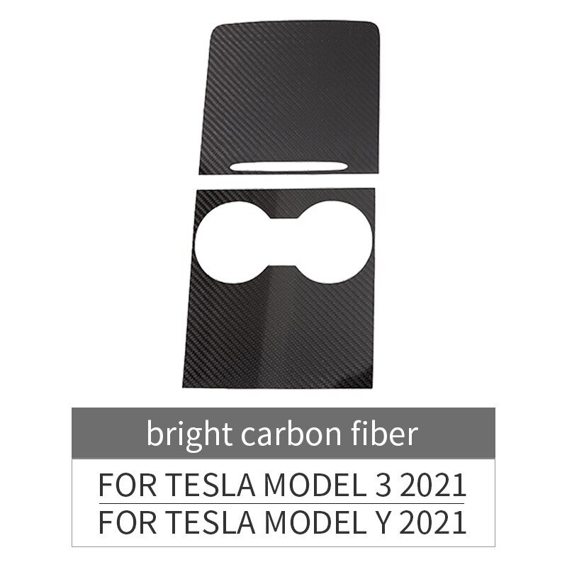 Real Carbon Fiber For Tesla Model 3 Center Console... – Grandado