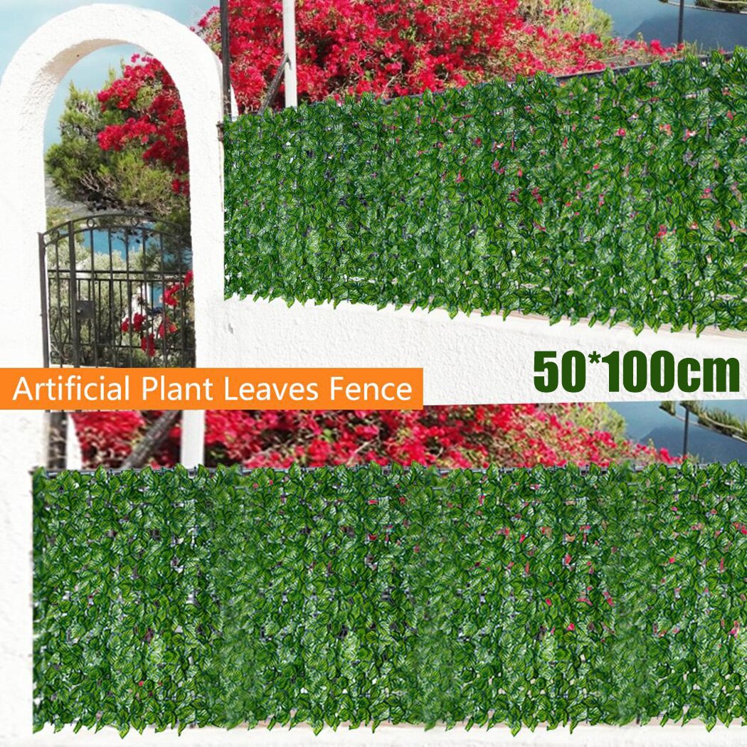 0.5*1m Artificial Leaf Garden Fence Screening Roll... – Grandado